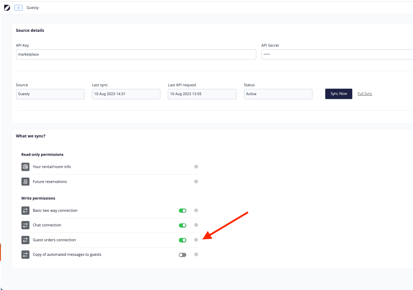 Guesty | Sync payments and upsells back to Guesty's folio – Duve